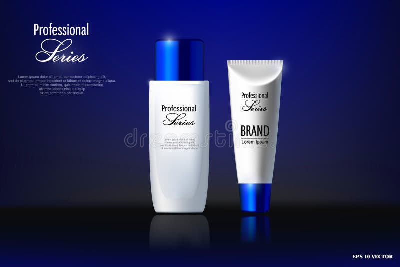 Realistic Cosmetics, Illustration of Cosmetics for Promoting Premium ...
