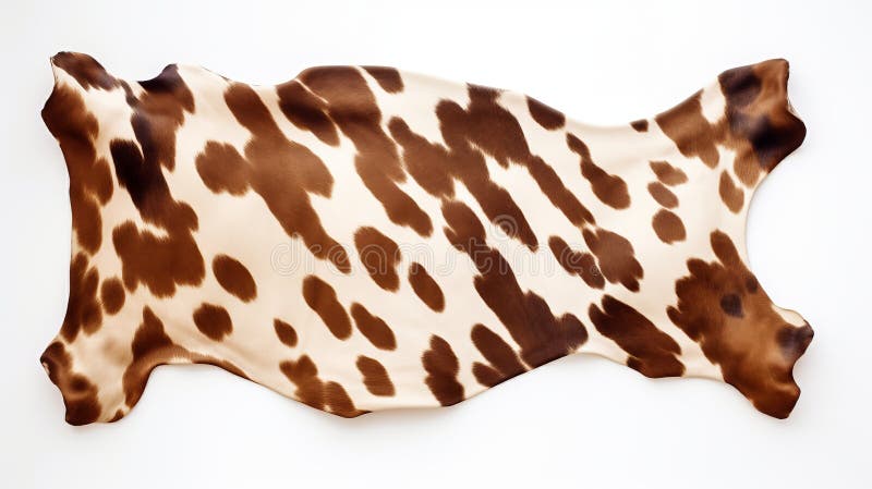 Realistic Cowhide Print Pattern Featuring Natural Brown and White ...