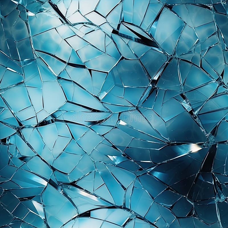 Realistic Cracked Glass Texture Background Stock Illustration ...