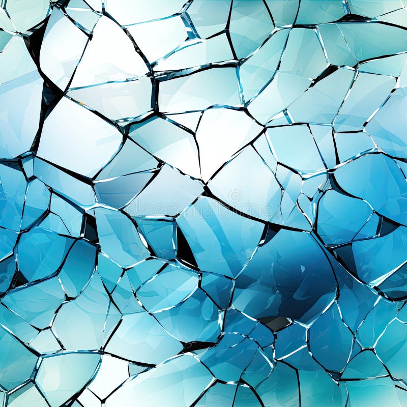 Realistic Cracked Glass Texture Background Stock Illustration ...