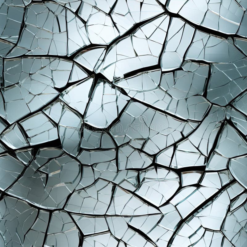 Realistic Cracked Glass Texture Background Stock Illustration ...