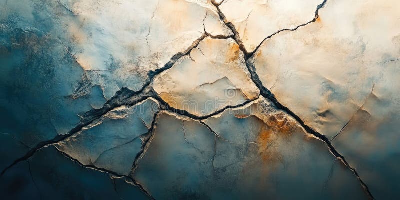 Realistic Cracked Stone with Deep Shadows Texture Stock Illustration ...