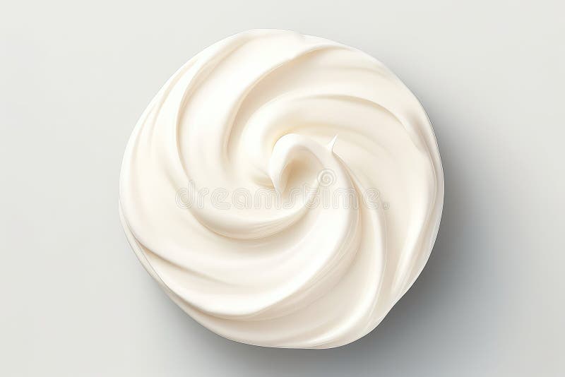 Realistic Cream Texture, Completely Isolated on Clear Background Stock ...