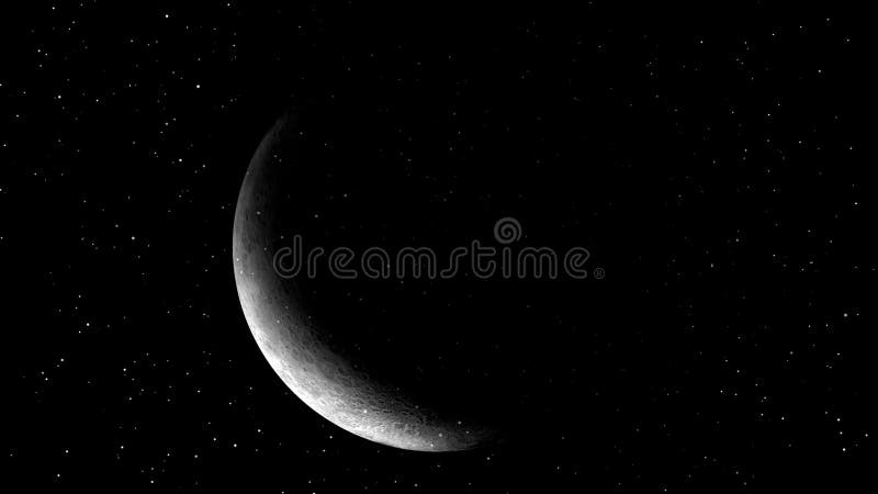 Realistic Moon Animation with Seamless Loop Stock Footage - Video of ...