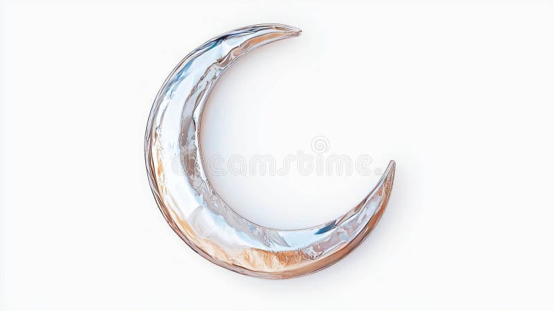 Realistic Crescent Moon Shape for Celestial Decor or Design Projects ...