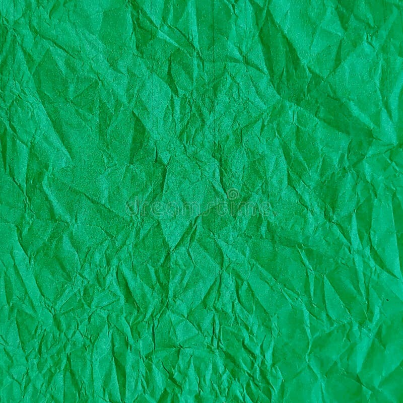 Realistic Crumpled Green Paper Texture Background Stock Vector ...