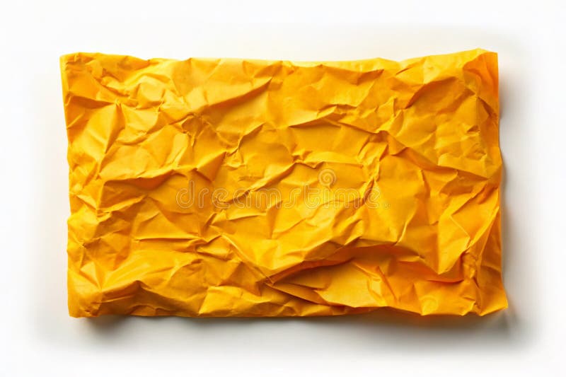 Realistic Crumpled Paper Rectangle Mockup a Versatile Template for ...