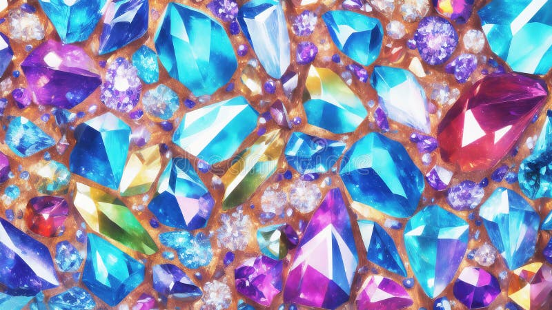 Realistic Crystal Texture Set1_08. AI Generate Stock Illustration ...