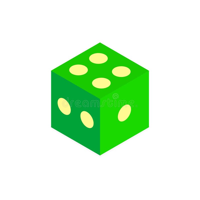 Realistic Cube. Green Color. Vector Illustration Stock Vector ...