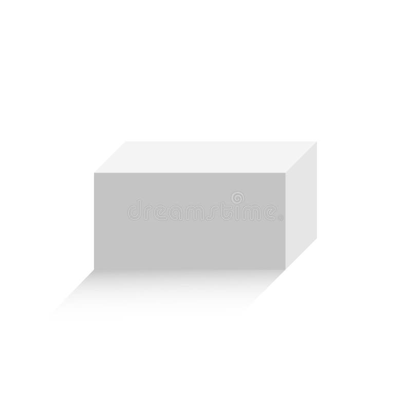 Realistic Cuboid Vector Illustration. 3d Cuboid Icon Image Stock Vector ...