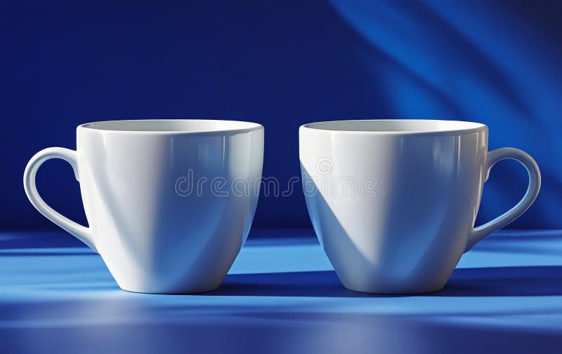 Realistic Cup Mockup Featuring a Coffee Mug for Logo Branding Stock ...