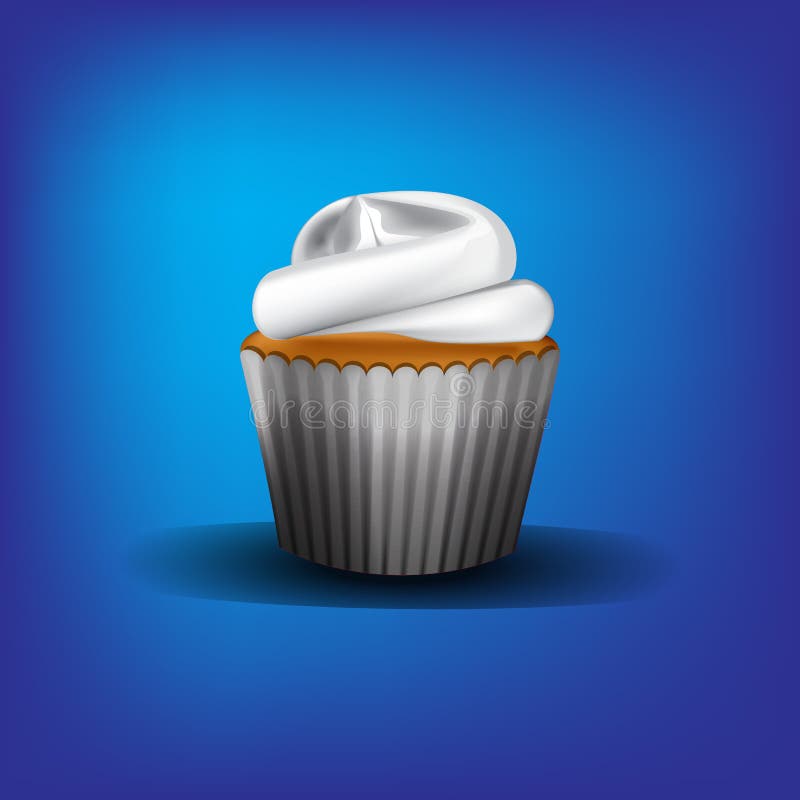 Realistic Cupcake Design. Vector Illustration Stock Vector ...