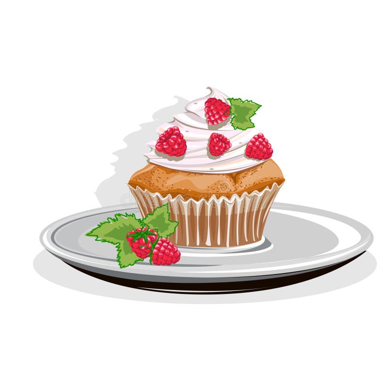 Realistic Vanilla Cupcakes Stock Illustrations – 84 Realistic Vanilla ...