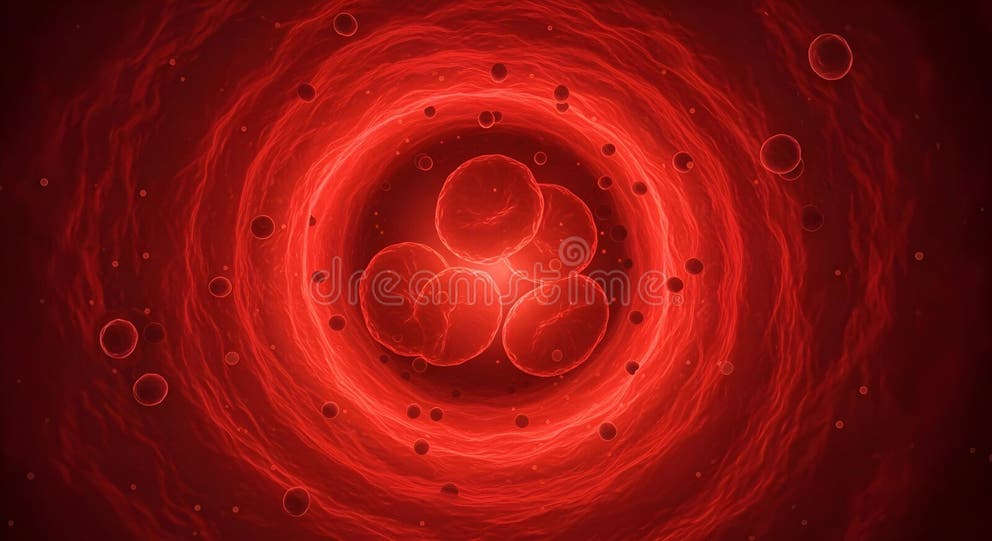 Realistic 3D Animation of Blood Flow and Thrombosis Formation Stock ...