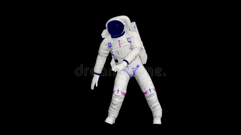Realistic 3D Animation of Dancing Astronaut in Spacesuit in Space. Stock Footage - Video of ...