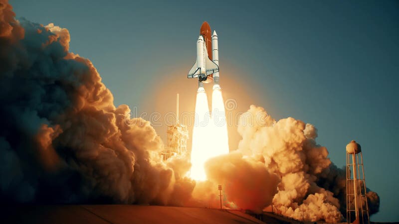 Realistic 3D Animation of Space Shuttle Launching in Slow Motion ...