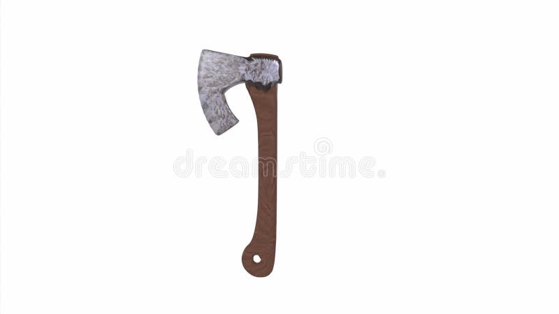 Realistic 3D Axe Rendering with Detailed Textures Stock Video - Video ...