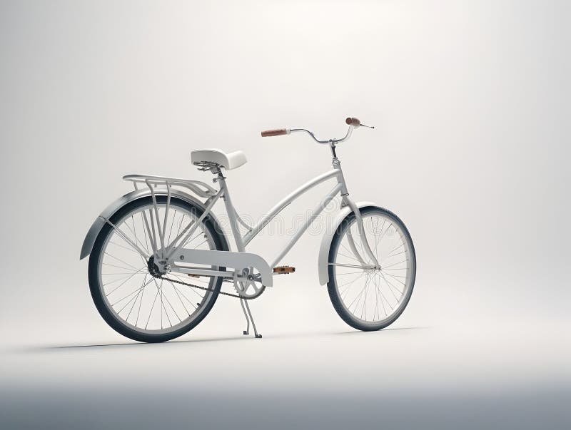 A Realistic 3D Bicycle Isolated on White Background, Ai Generated Eco ...