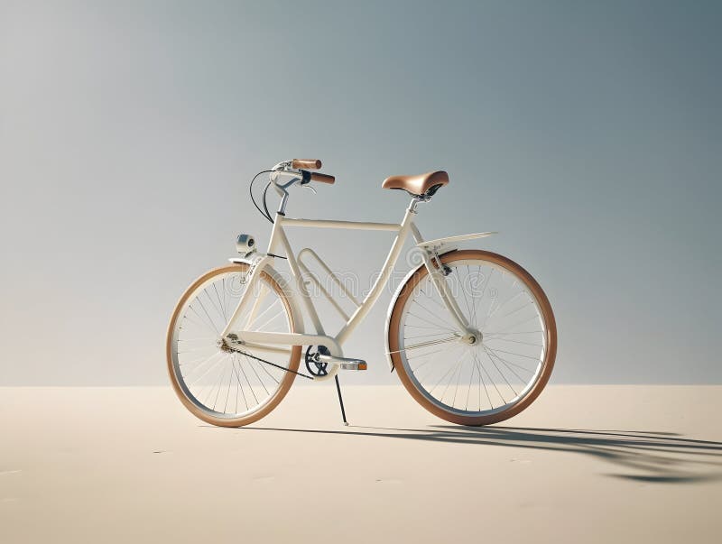 A Realistic 3D Bicycle Isolated on White Background, Ai Generated Eco ...