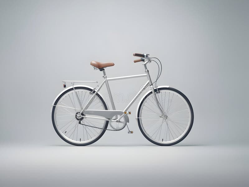 A Realistic 3D Bicycle Isolated on White Background, Ai Generated Eco ...