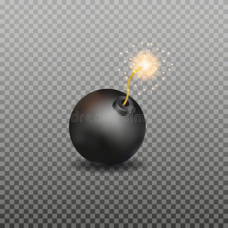 Realistic 3d Bomb Dynamite Sticks with Burning Fuse. Vector Stock ...