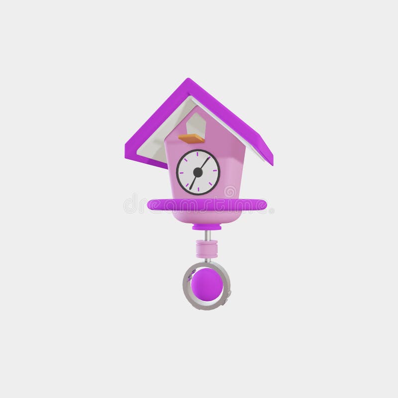 Wall Clock Object 3d Illustration Stock Illustration - Illustration of ...