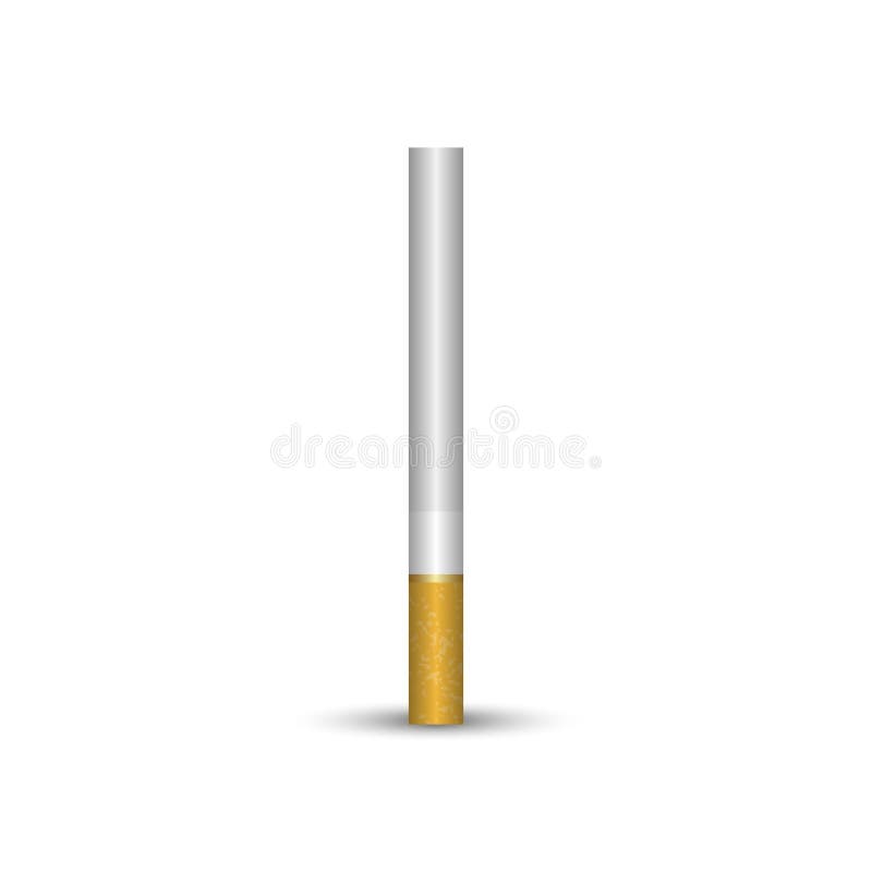 Realistic 3d Cigarette. Vector Illustration Stock Illustration ...