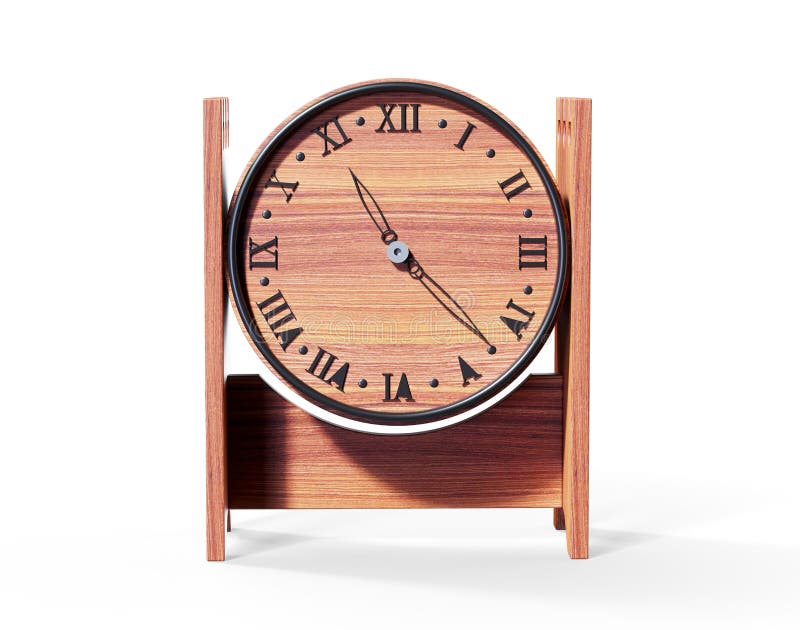 Realistic 3D Clock with Roman Numerals Set Stock Illustration ...