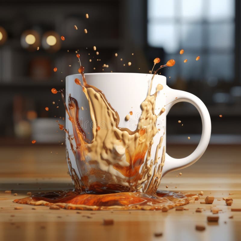 Realistic 3d Coffee Mug Design with Unreal Engine Rendering Stock ...