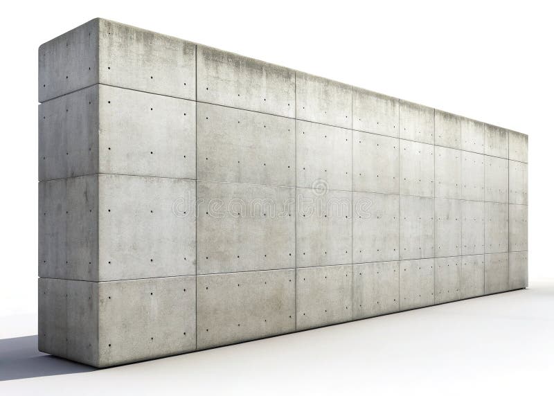 Realistic 3D Concrete Wall Texture Side View Seamless Gray Concrete ...