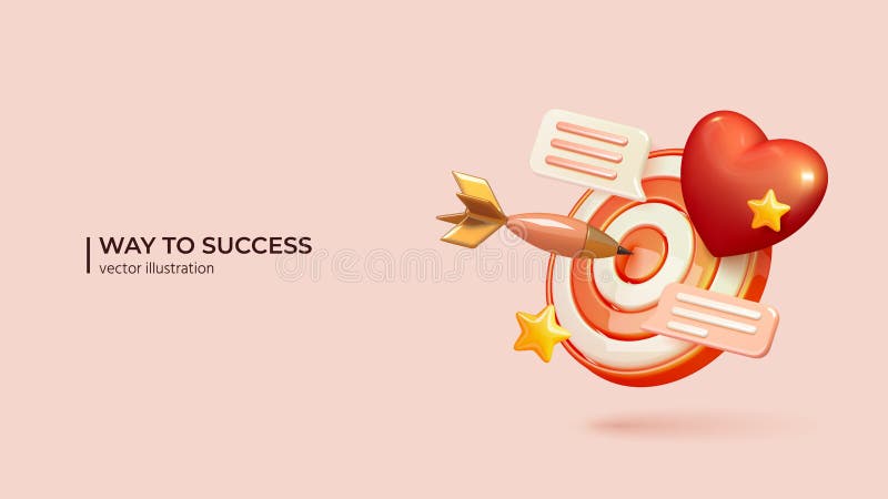 Realistic 3d Design of Customer Attraction Campaign. Stock Vector ...