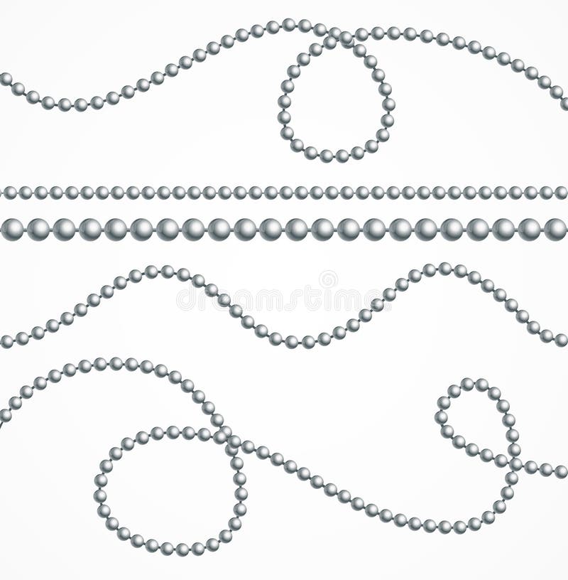 Realistic 3d Detailed Beads Chain Ball. Vector Stock Vector ...