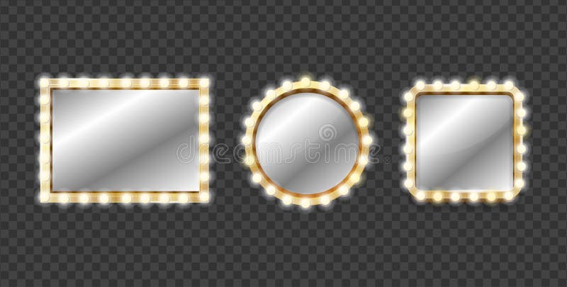 Realistic 3d Detailed Glass Set with Light Bulbs. Vector Stock Vector ...