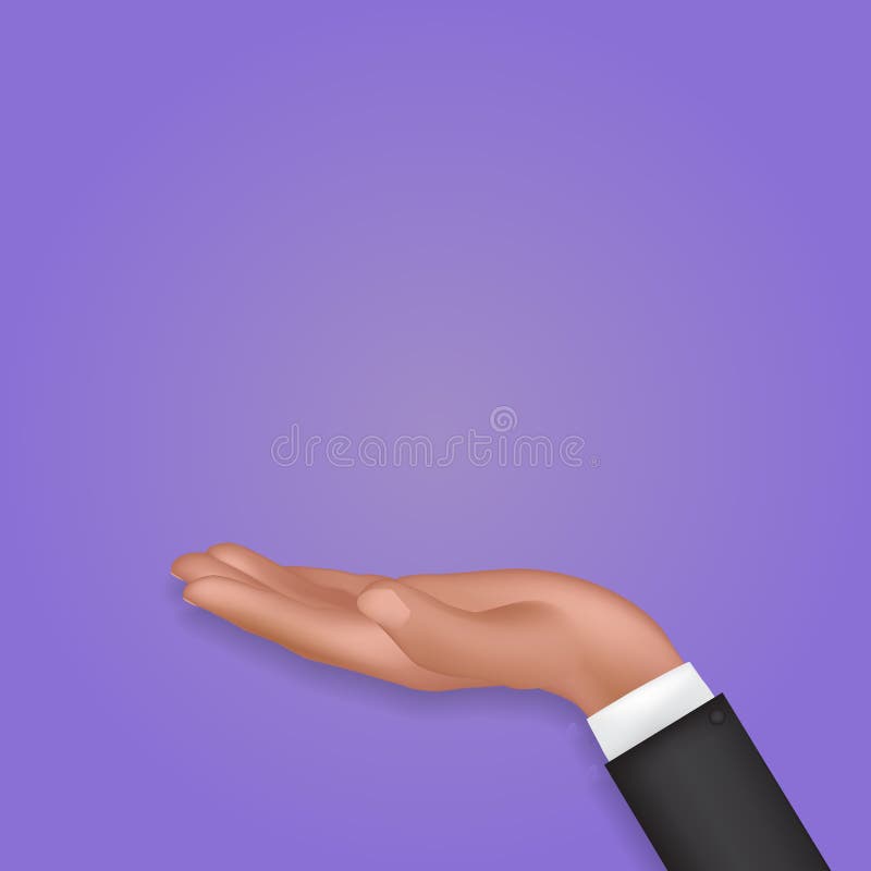 Realistic 3D Empty Hand Vector Illustration Stock Vector - Illustration ...