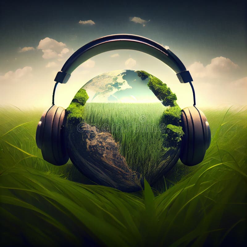 Realistic 3D Environment and Earthday Concept. Stock Illustration ...