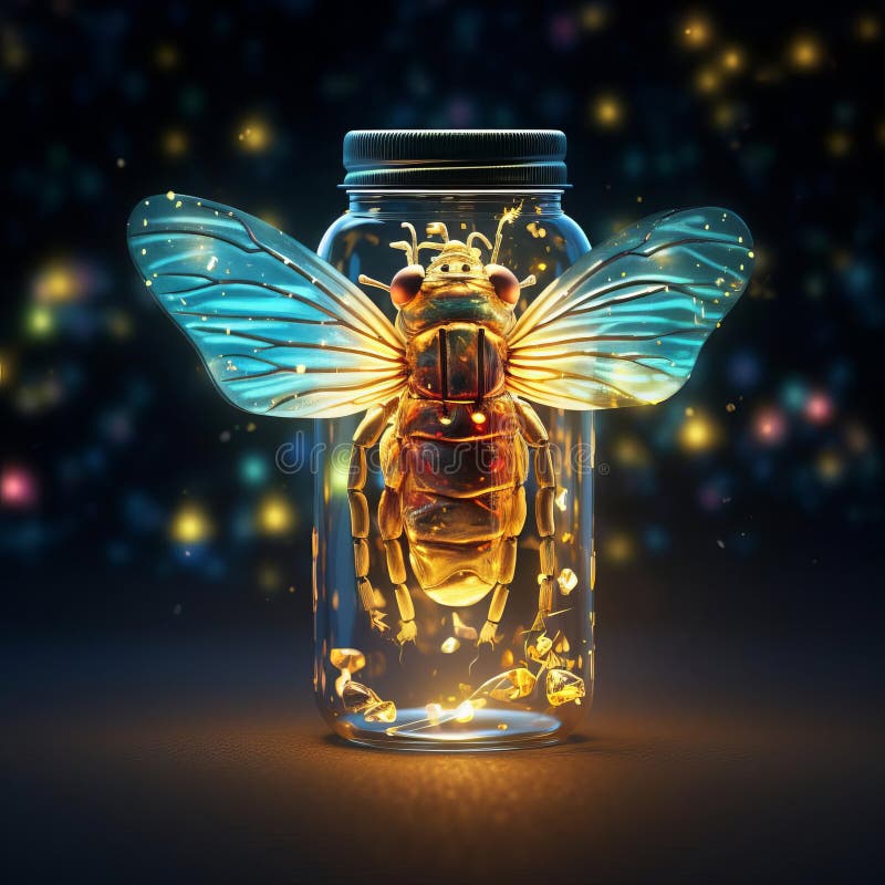 Realistic 3d Firefly Varieties on Transparent Background Display Stock ...