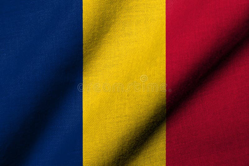 3D Flag of Chad waving stock illustration. Illustration of patriotic ...