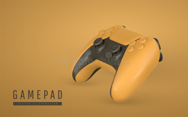 Realistic 3d Game Pad in Cartoon Style. Game Stick, Controller, Video ...