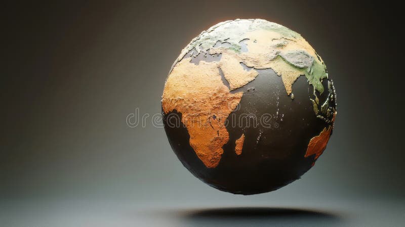 Realistic 3D Globe Rendering with Detailed Earth Topography and ...