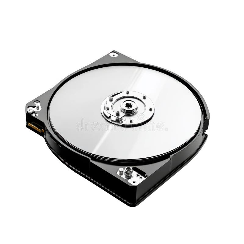 Realistic 3D Hard Disk Drive Isolated on Transparent Background Stock ...