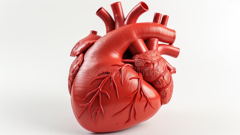 Realistic 3D Heart Illustration for Educational Presentations and ...
