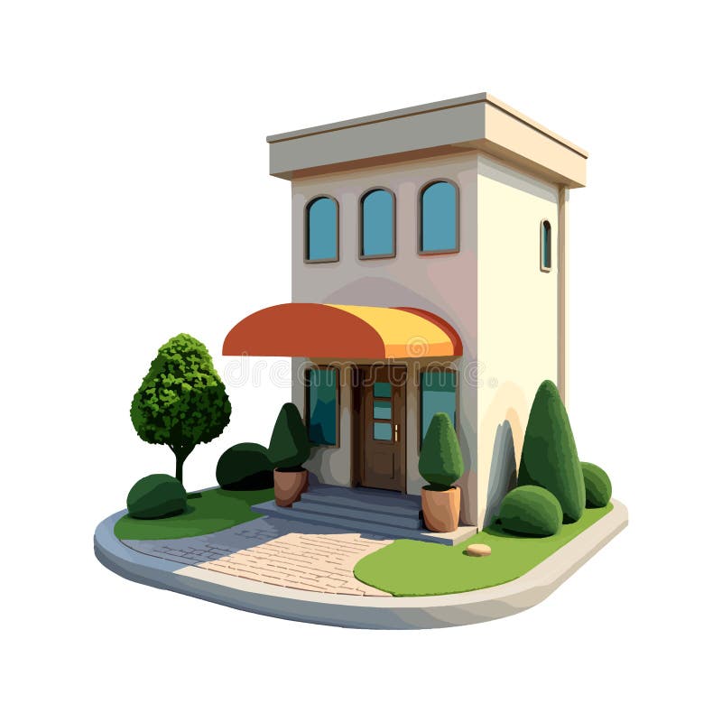 Realistic 3D Hotel Icon Design for Modern Branding Stock Vector ...