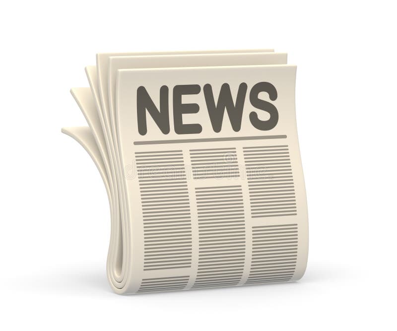 Weekly or daily Newspaper with Articles. News Sheet with Picture and ...