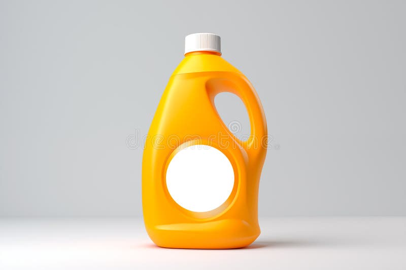 Realistic 3D Illustration of Plastic Detergent Packaging with Copy ...
