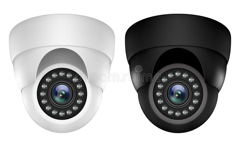 Realistic 3D IP CCTV Camera, Security Surveillance Stock Vector ...