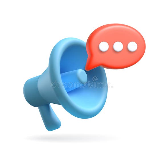 Realistic 3d Megaphone Icon. Stock Vector - Illustration of ...