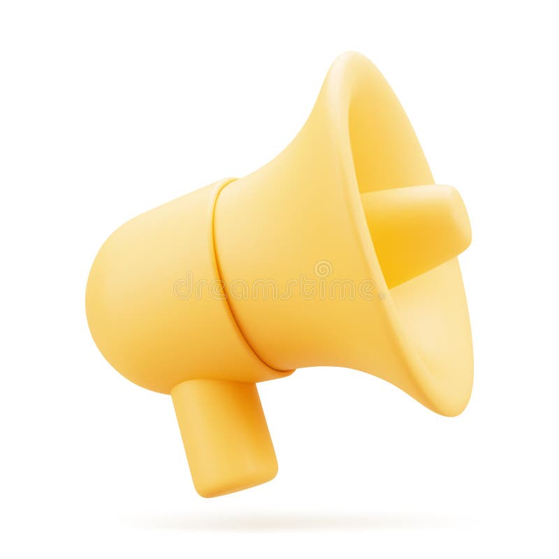 Realistic 3d Megaphone, Loudspeaker. Vector Illustration Stock Vector ...