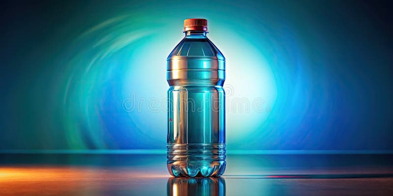 Realistic 3D Mockup of a Clean Plastic Drink Bottle a HighQuality ...