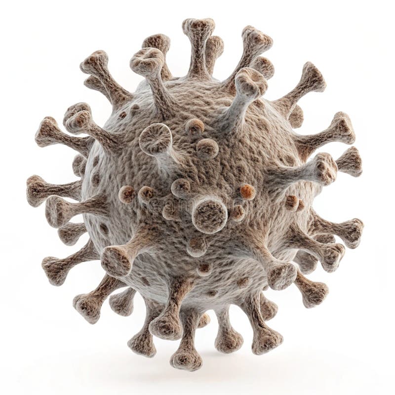 Abstract Virus Structure 3D Modeling Stock Illustration - Illustration ...