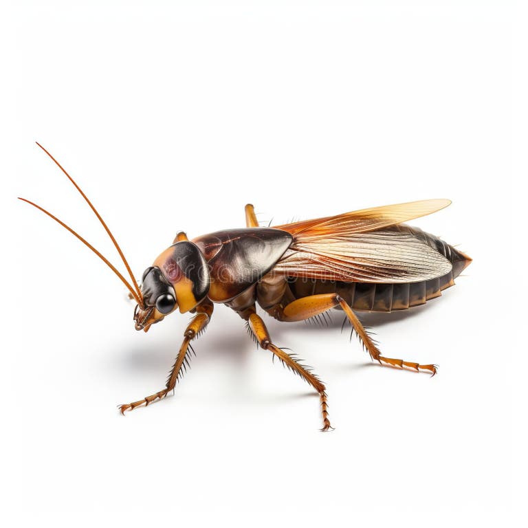 Realistic 3d Model of a Large Brown Orange Roach Insect Stock ...